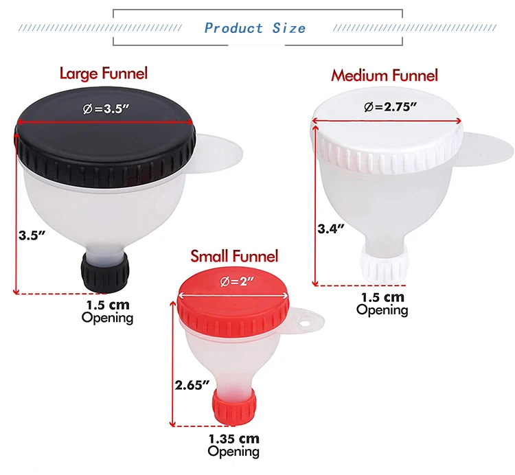 200ml 70g Plastic Black Funnel Protein Water Bottle Supplement Funnel With Keychain - Buy ...