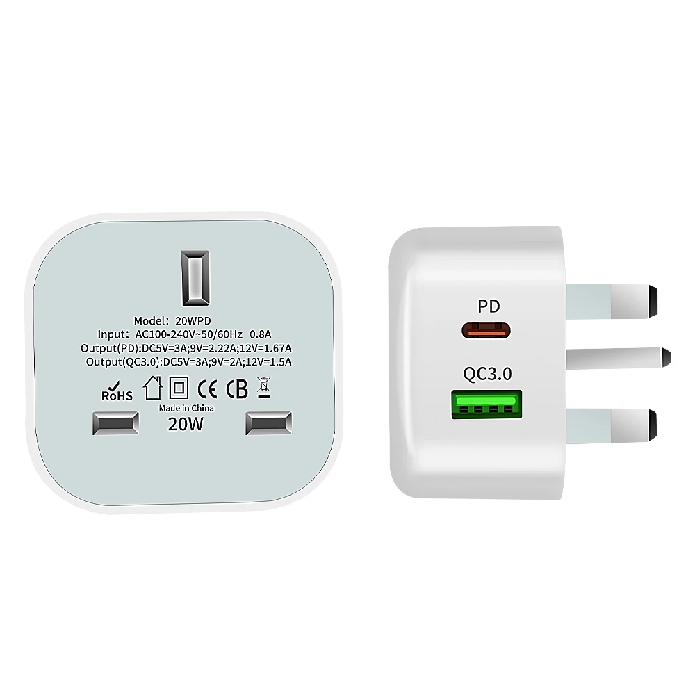 2-port Qc3.0+type-C USB Wall Charger - Top Selling Product