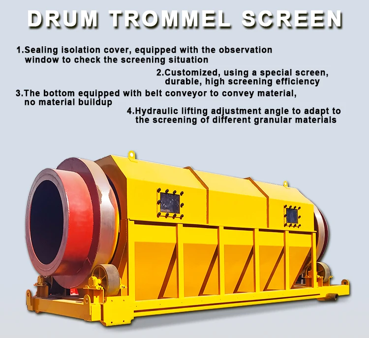 Trommel for Sale - Small Trommel Screen for Sieving