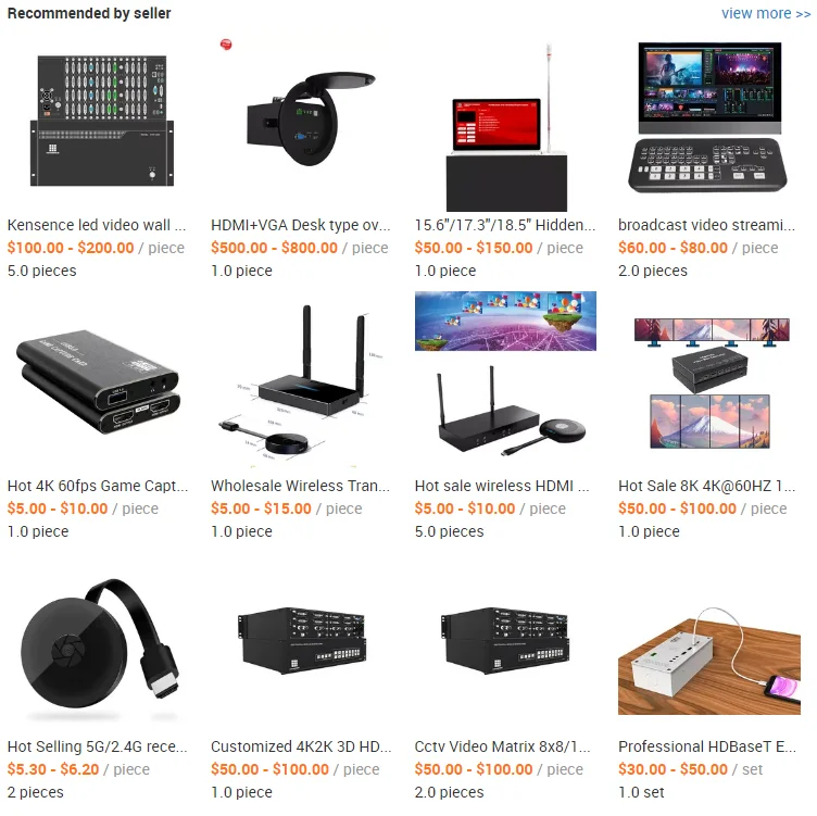 Cctv Video Matrix 8x8/16x16/32x32/72x72 Modular 4k 60hz Seamless Video ...