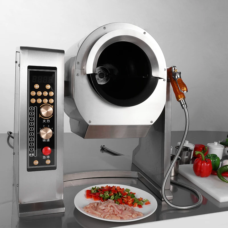 220V Lestov Brand Commercial Auto Stir Fryer for Cooking 3.5KG Food ...