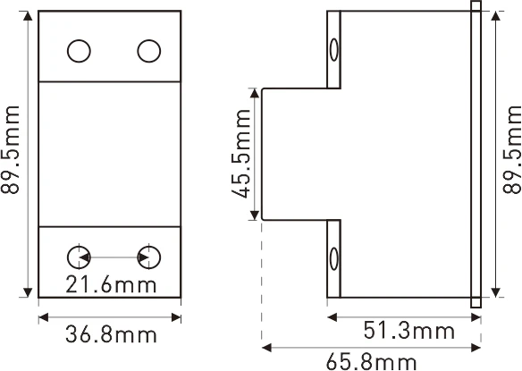 Samwha-dsp AVR-40A Din Rail Voltage Protector - Dual Display