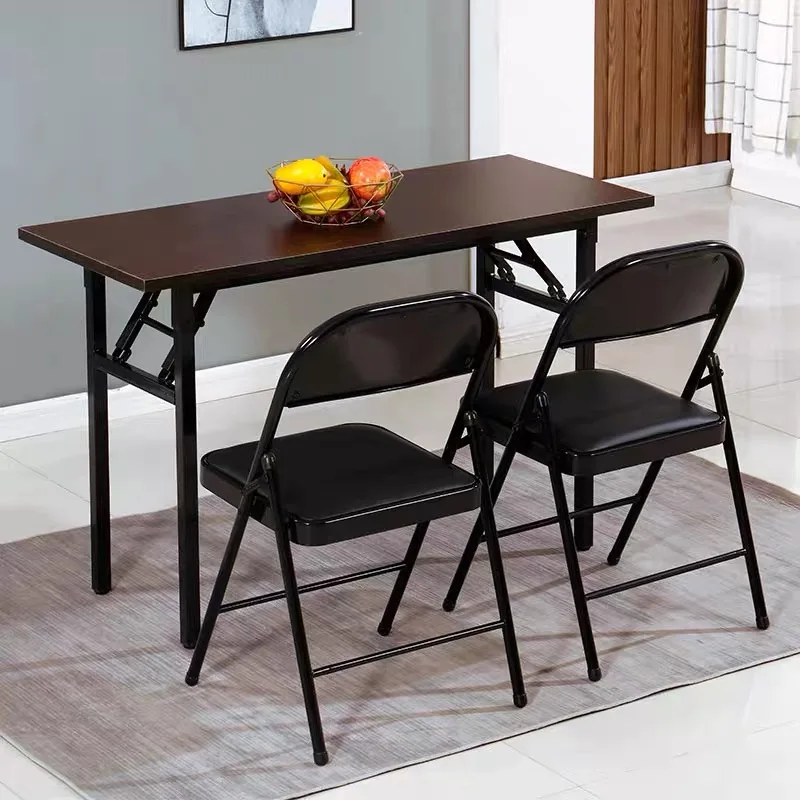 Cheap Office Desk with Metal Legs - Foldable & Stylish