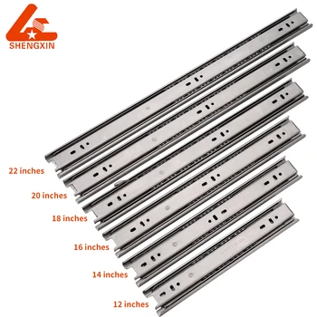 Drawer Slides Removable Ball Bearing Telescopic Storage Box Channel ...