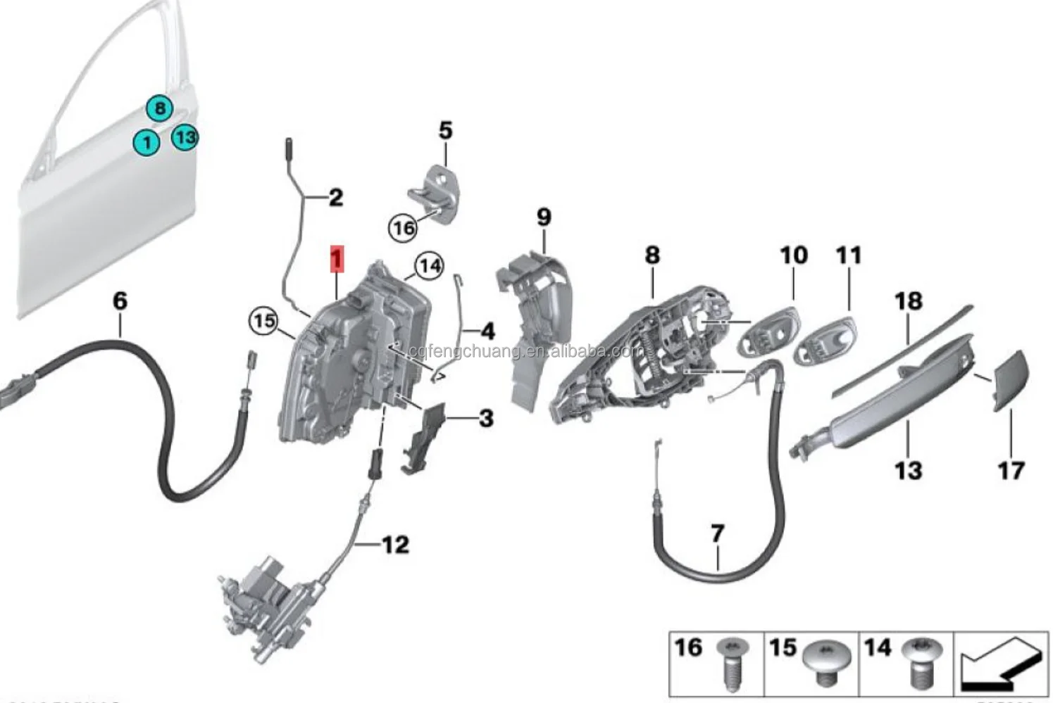 Auto Door Lock for BMW G30 G11 G12 X5 F15 MF85 X6 F16 MF86 Car Door ...