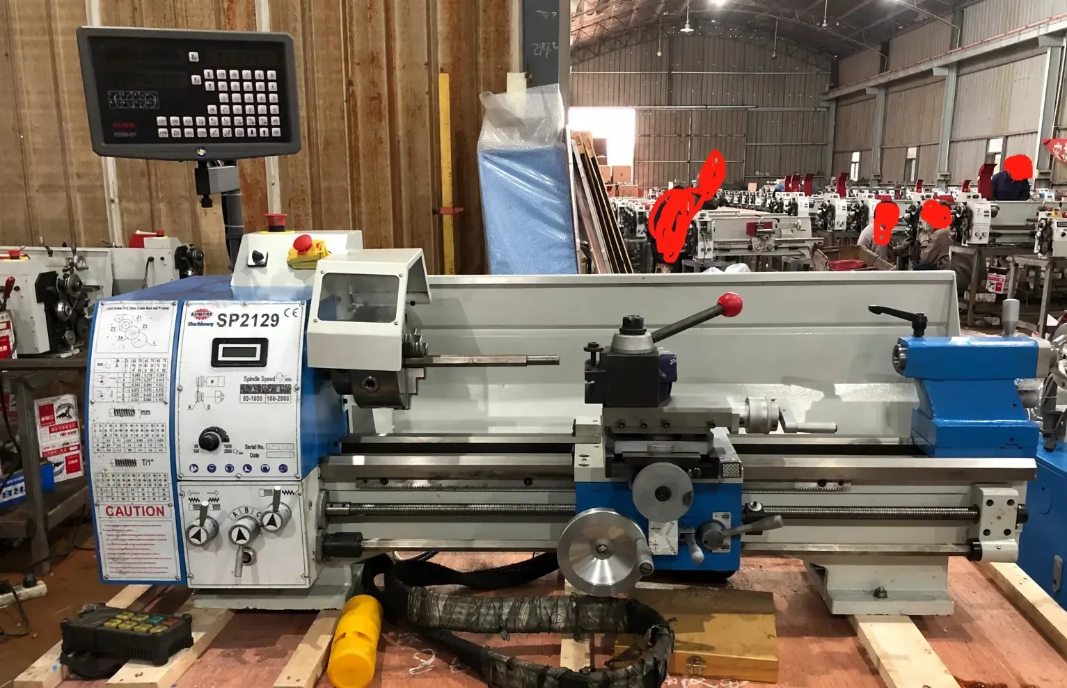 Hot Selling Manual Lathe Machine Not Cnc Automatic Heavy Duty Sp2129-ii ...