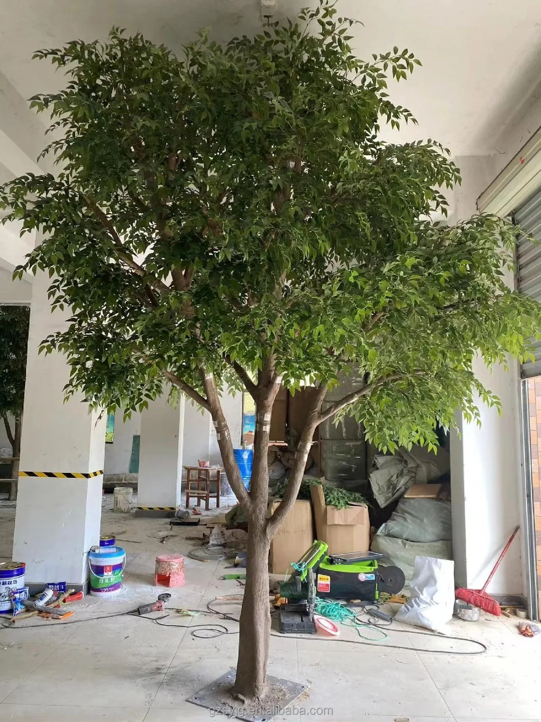 Artificial Banyan Tree Melon and Chestnut Tree Indoor Outdoor Shopping ...
