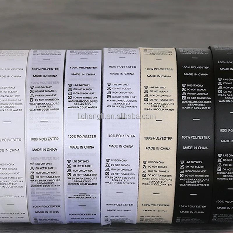 Customized Brand Logo Clothes Garment Fabric Labels High Density ...