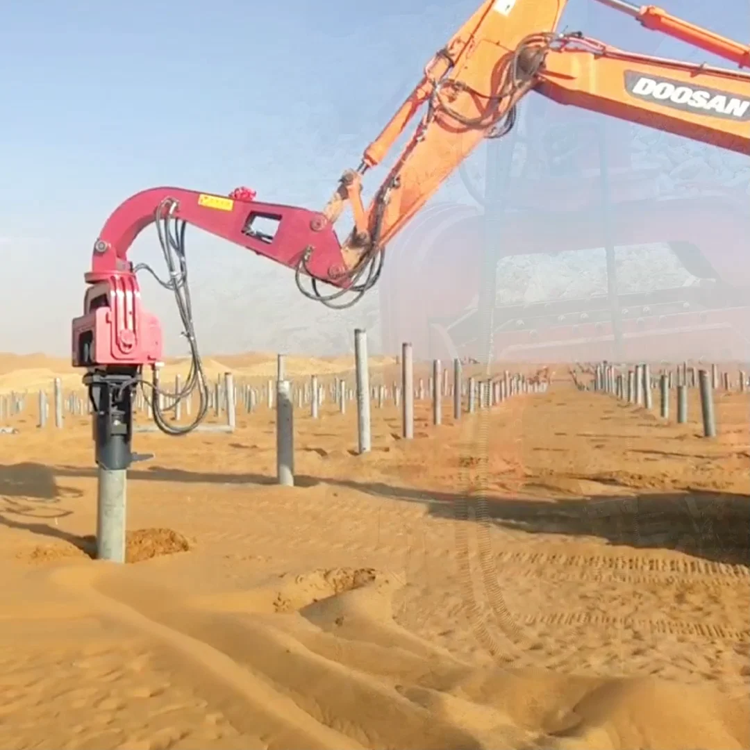 Hydraulic Pile Hammer For Sheet Pile Vibro Hammer - Multifunctional ...