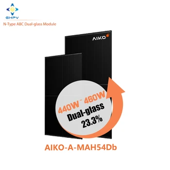 Aiko Dual Glass Full Black Solar Panels 440 Watt 445w Pv Panels 450w ...