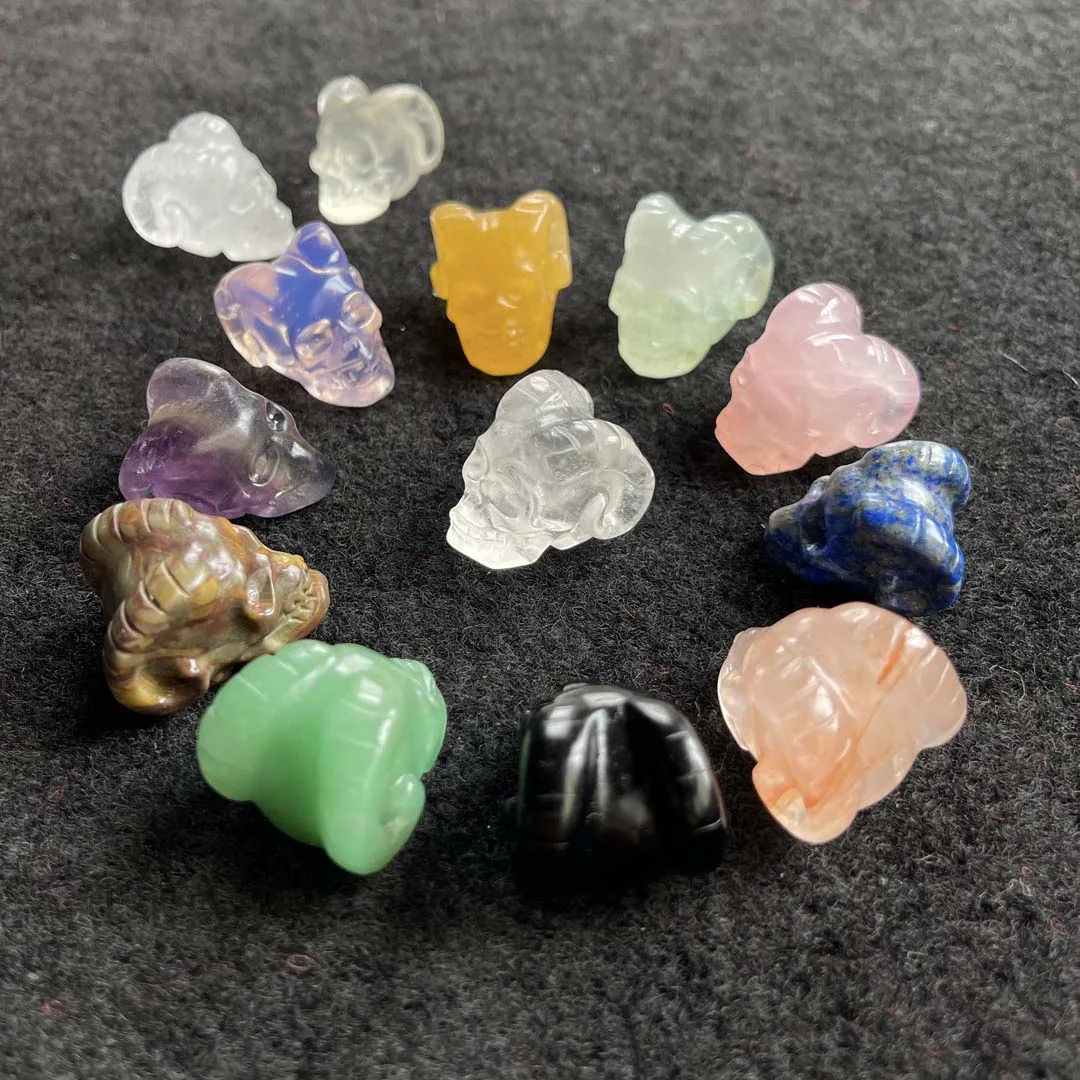 Wholesale Small Crystal Skulls Head Hand Carved Mini Natural Crystal ...