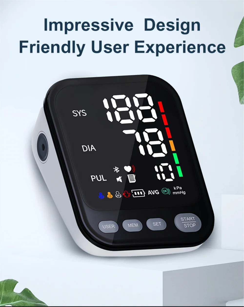Electronic Digital Tensiometres BP Monitor Blood Pressure Machine