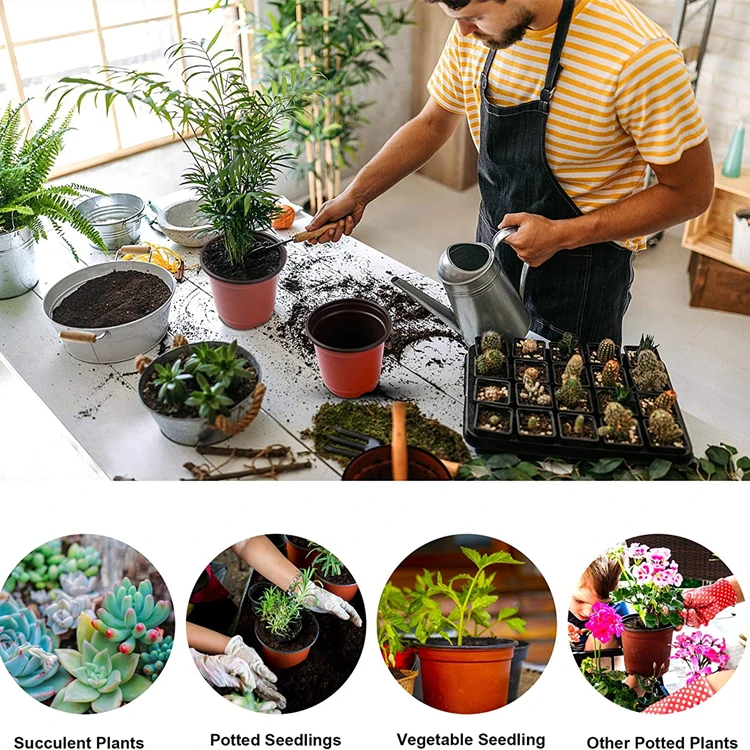 Factory Price Plastic Flowerpots Raise Plant Flower Soft Nursery Flower ...