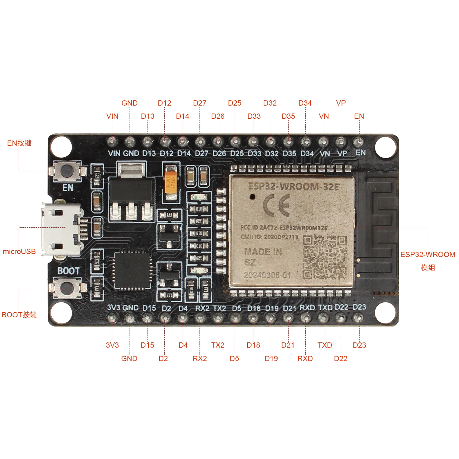Wholesale Esp32 Esp32s Esp32 Devkit V1 Wireless Wifi Development Board Usb Dual Core| Alibaba.com