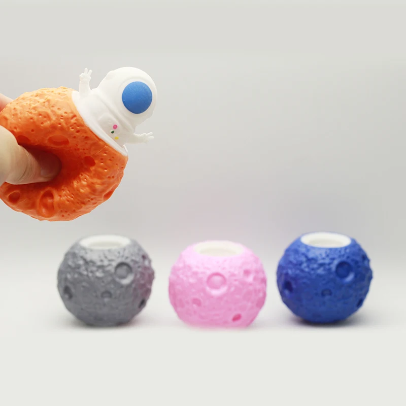Tpr Stress Relief Astronaut Ball Squeeze Toy Squishy Space Man Anxiety ...