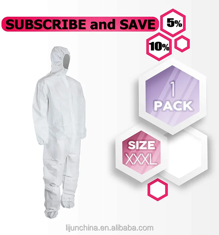 Cleanroom Nonwoven Hazmat-suit Suit Medical Custom Ppe Safety ...