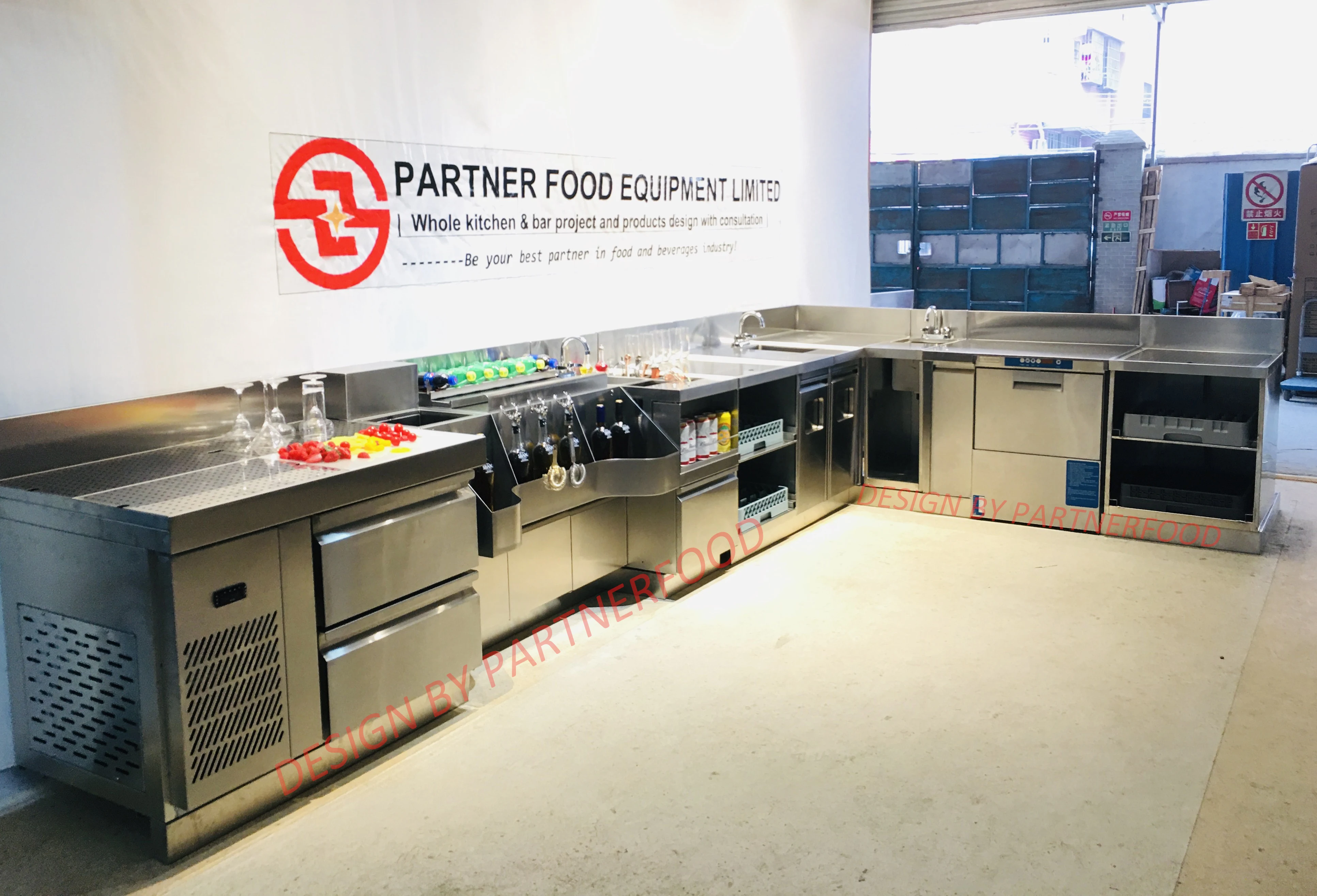 Commercial Bar Design - Cocktail Station with Cold Plate