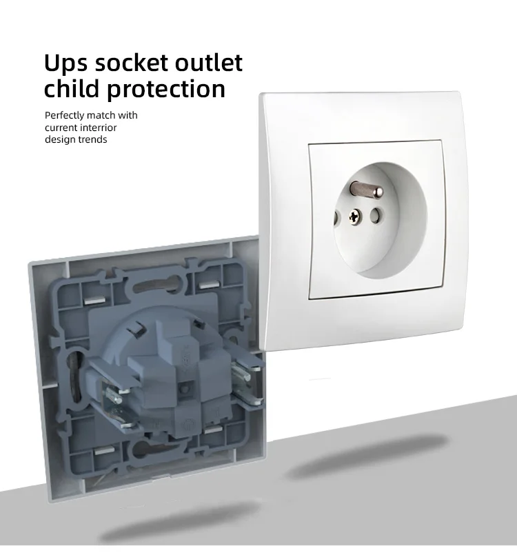 Customized Europe Standard Grounding Electric German Type 2 Gang Schuko ...