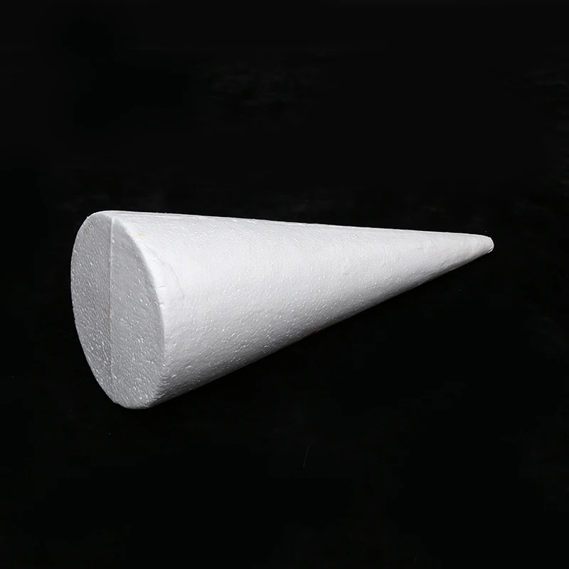 White Polystyrene Cone Craft Styrofoam Foam Cone For Diy Christmas Tree ...