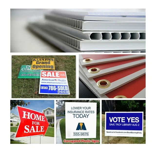 Custom Advertisement Corflute Yard Sign Plastic Open House Signs ...