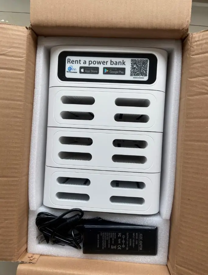 Rental Phone Charger 8 / 12 / 16 Slots Power Bank Commercial Cell Phone ...