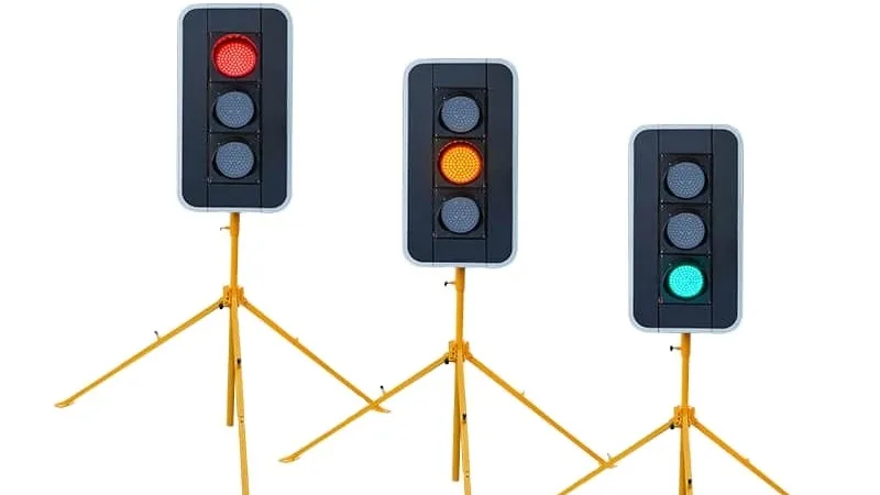 Portable Rechargeable Traffic Lights Traffic Signal Lights Red Green ...