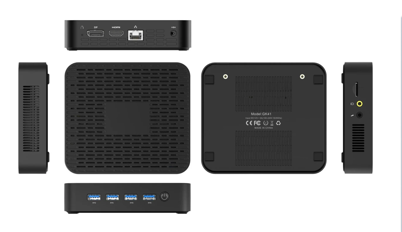 Mini Pc With Intel J4125 4 Core Desktop Gaming Portable Pocket Celeron ...