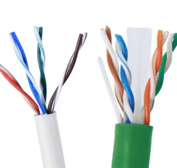 Fire Resistant Cat6 Cable Solid Copper Conductor Internet Lan Cable ...