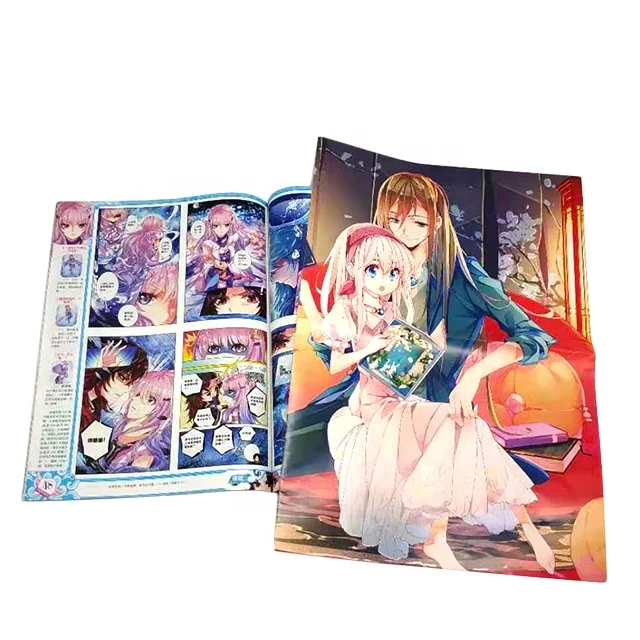 Customized Childrens' Animated Comics Journal Story Manga Book Printing ...