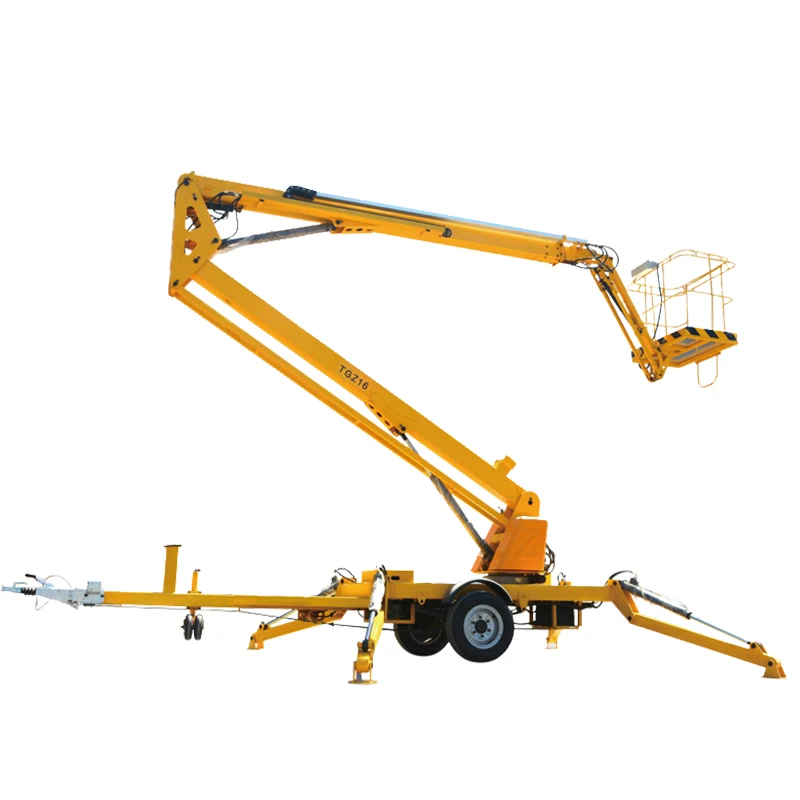 200kg Capacity 2024 New Brand Jueli Reach Towable Human cage Aerial ...