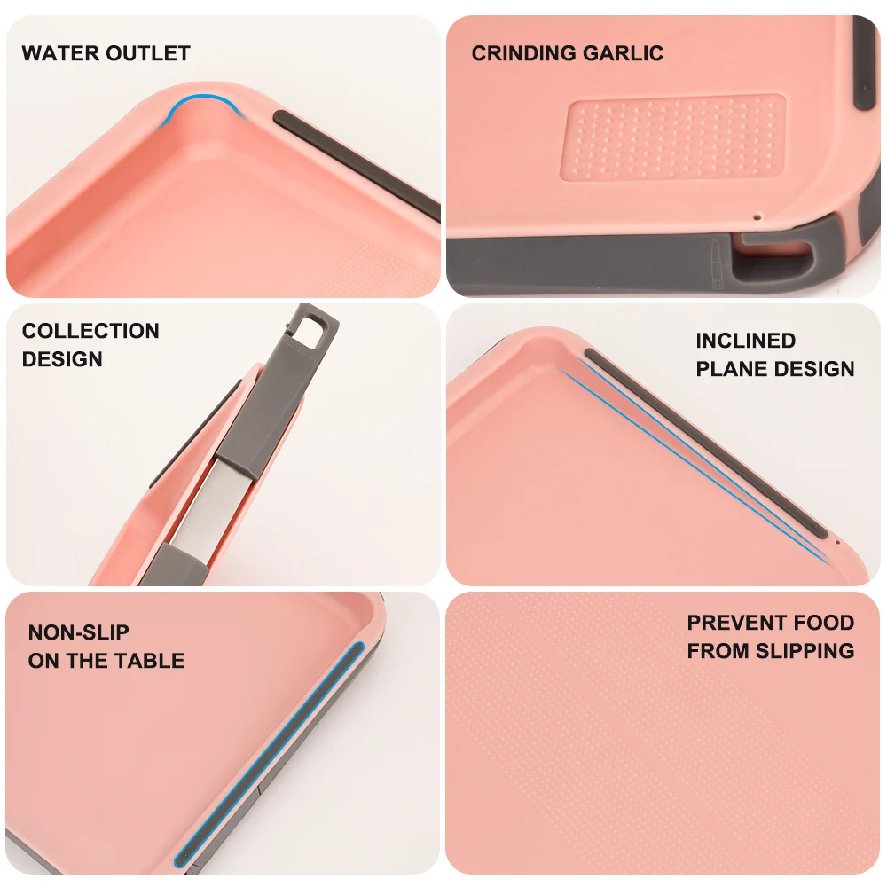 Multi Functional Double Side Cutting Board With Built-in Knife ...