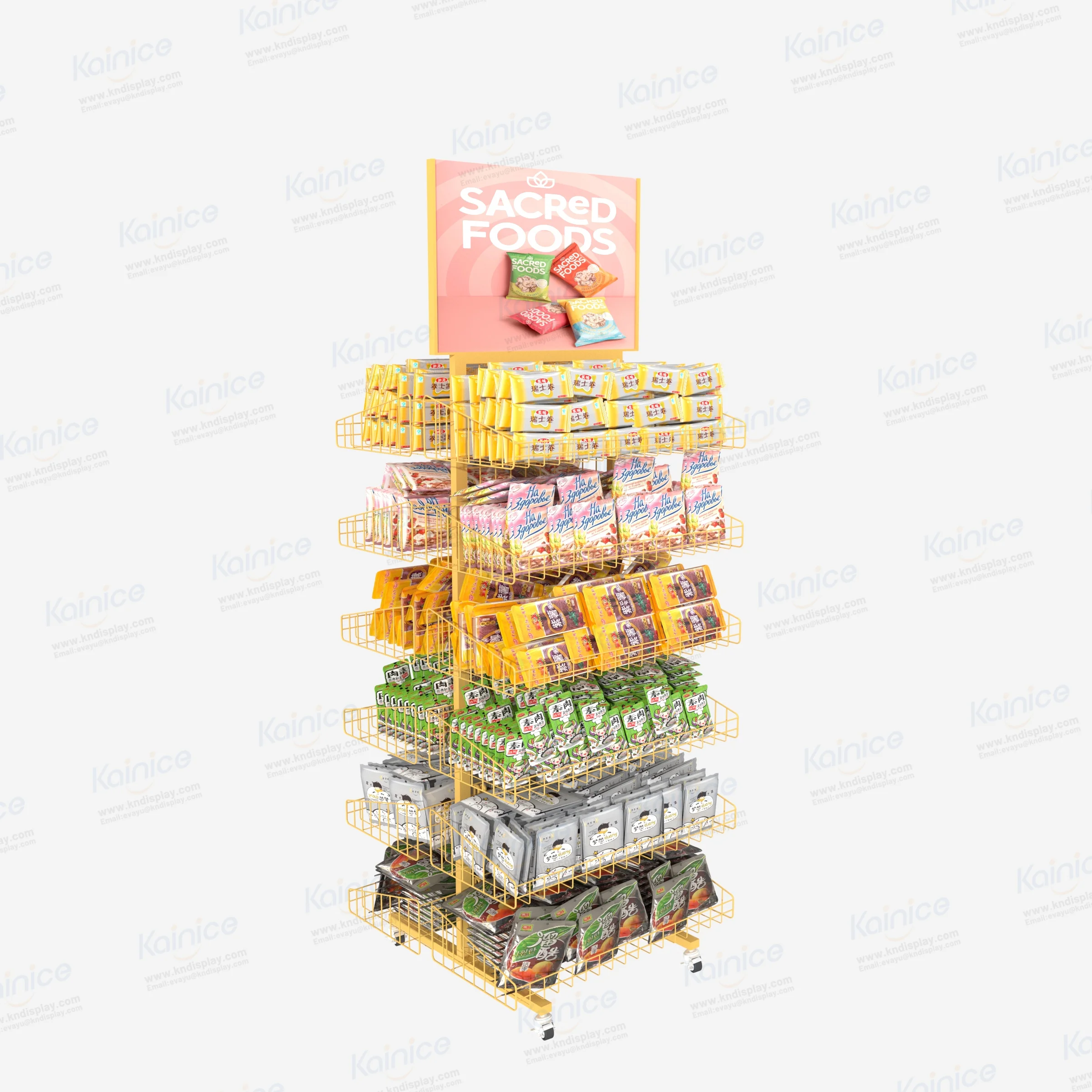 Kainice Custom 6 Layers Snack Basket Storage Biscuit Drink Food ...