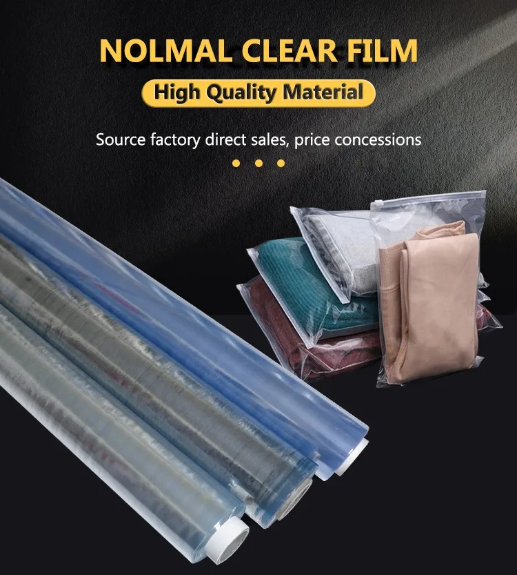 Normal clear PVC Film with Little Powder Transparent Flexible Soft PVC ...