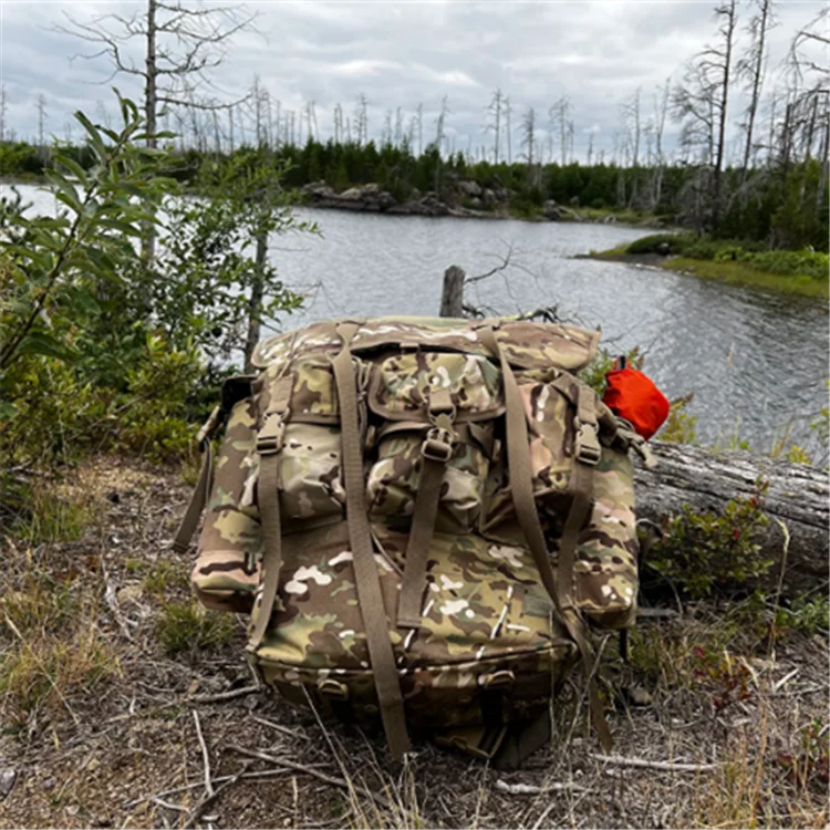 Large Combat Field Iron Aluminium Frame Backpack Survival Tactical ...