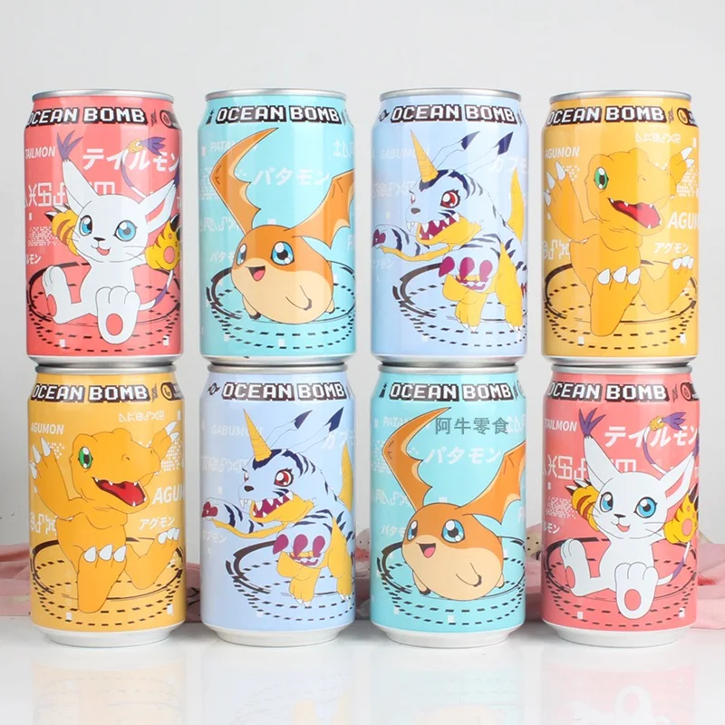 Ocean Bomb/digimon 330ml Soft Drinks Fruit Flavored Carbonated Drinks ...