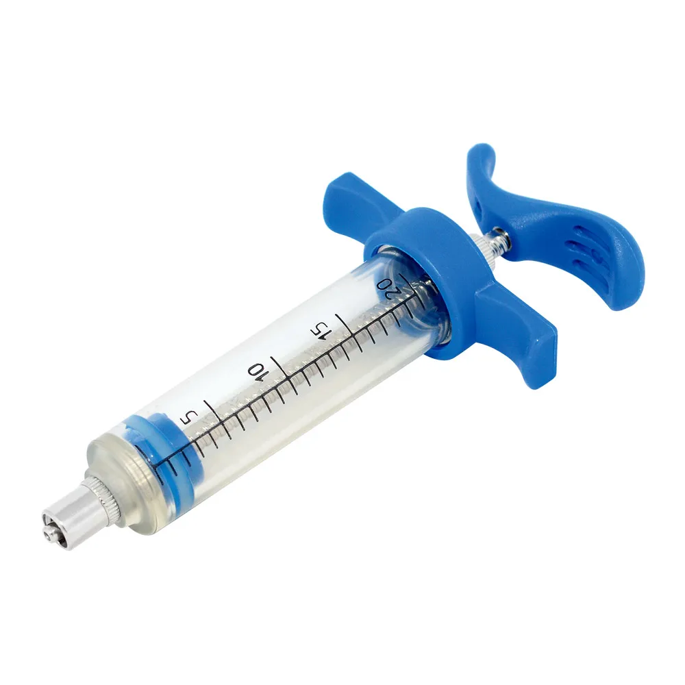 Unbreakable Plastic Barrel Dose Syringe for Veterinary Use