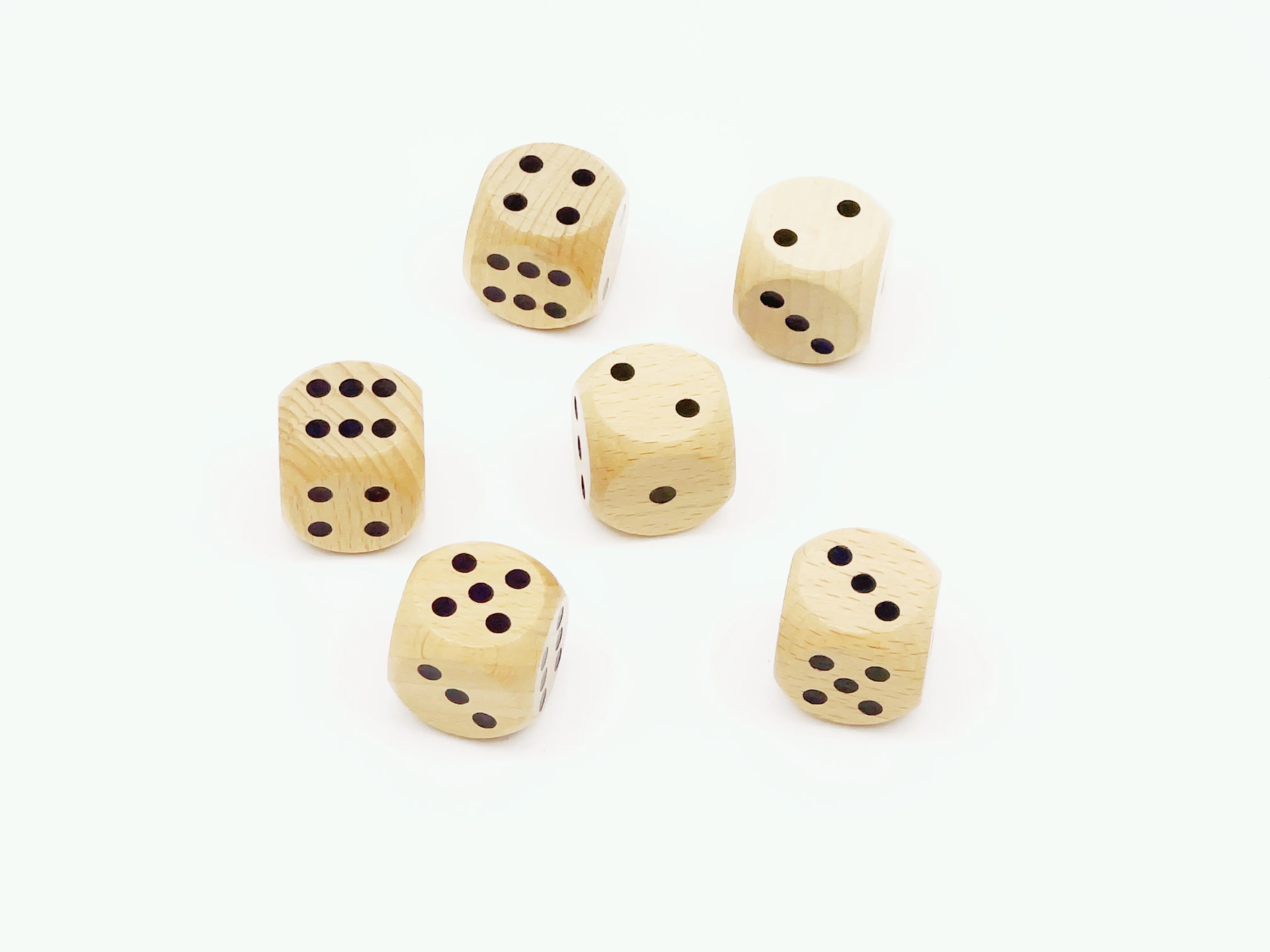 Rounded Corners Six Sided Wooden Dice - Buy Wooden Dice,Six Sided Dice ...