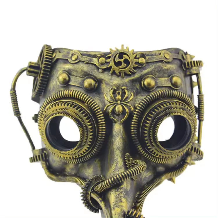 Cyborg Steampunk Plague Doctor Bird Beak Mask Venetian Mask Long Nose ...