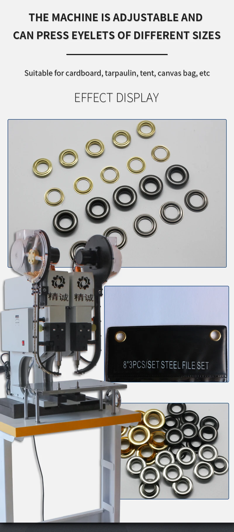 Automatic Grommet Machine Eyelet Pressing Machine Double Heads Supplier - Buy Pneumatic Grommet ...