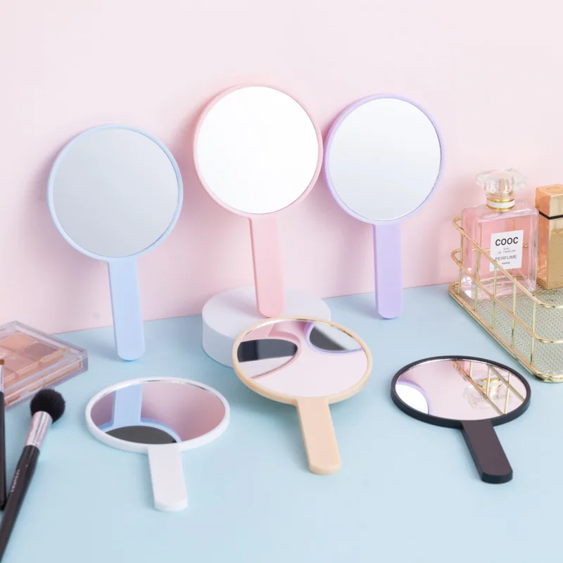 Portable Folding Handheld Makeup Mirror with LED Light