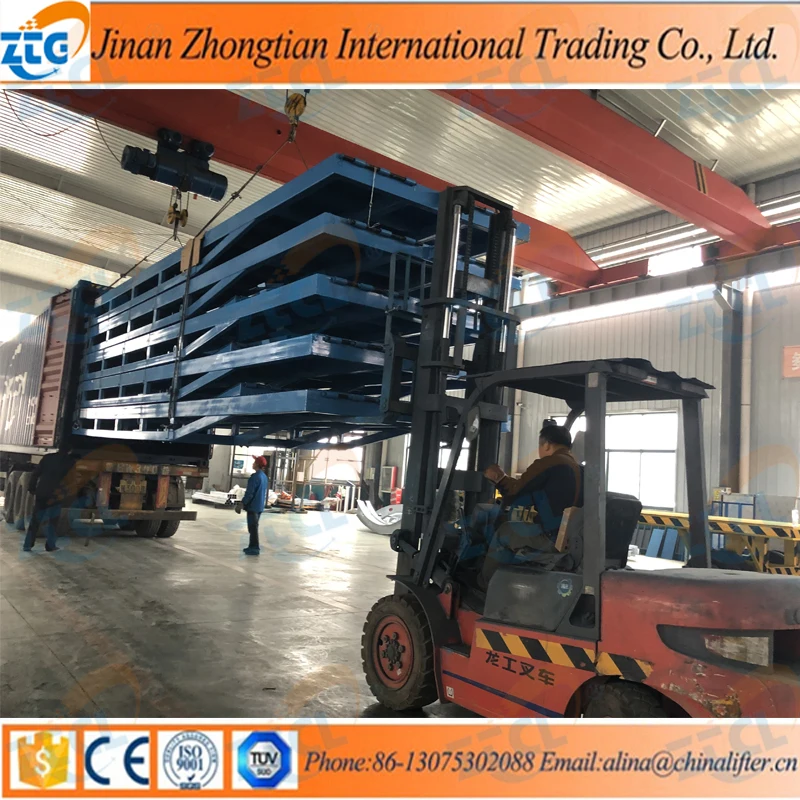 Hydraulic Container Warehouse Loading Ramp Lift Cattle Loading Ramp For ...