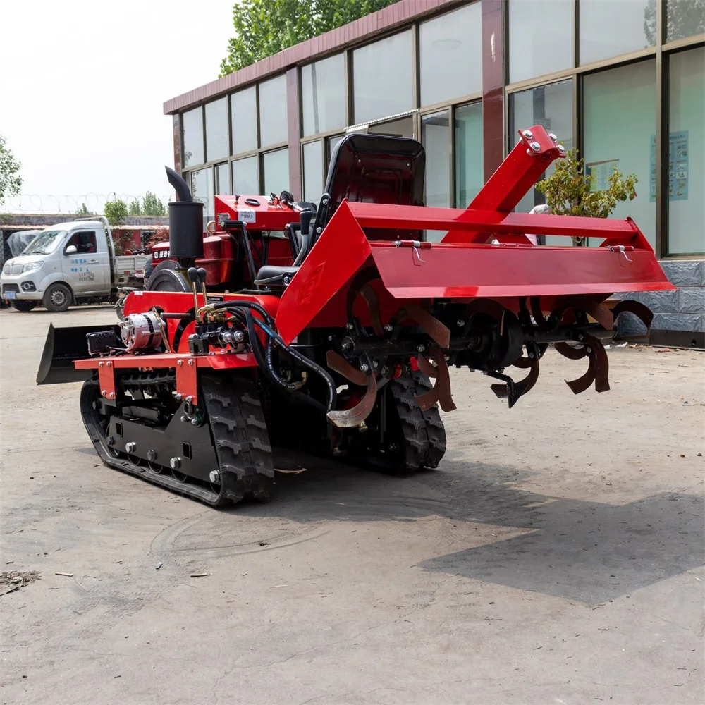 Mini Rotary Tiller 4WD - High Productivity Farm Tractors