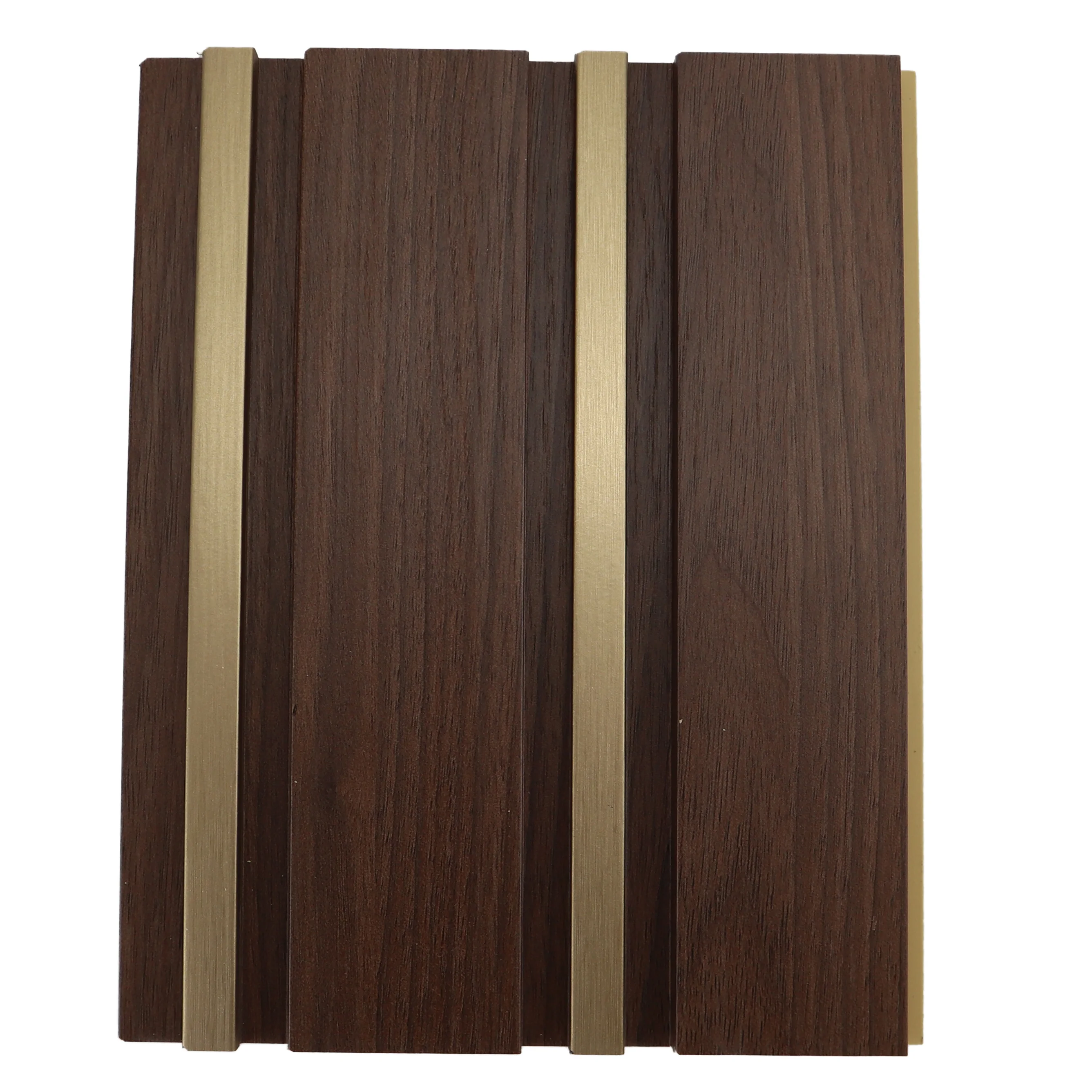 Regular Design Fluted Wall Panel Wooden Grain PVC Cladding Wall Panels ...