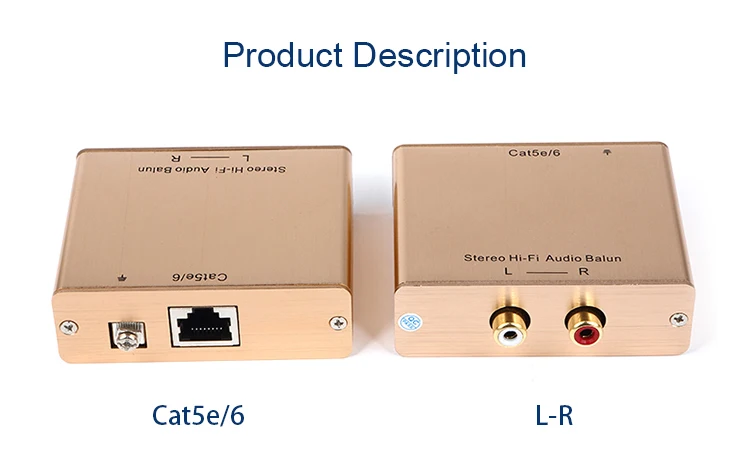 Stereo Hi-fi Audio Balun Transmitted Via Category 5e/6 For Hi-fidelity ...