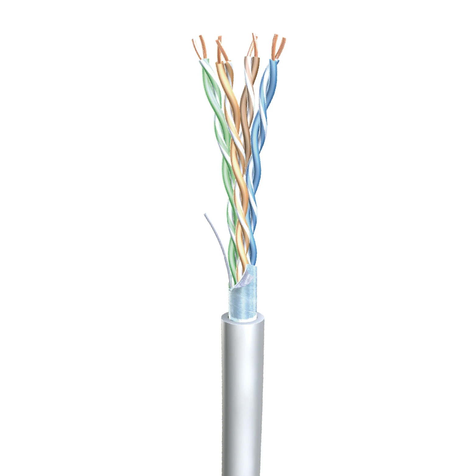 Cable Factory Network Ethernet Cable Cat5e 4x2x24 Awg Solid Sf/utp Lszh ...