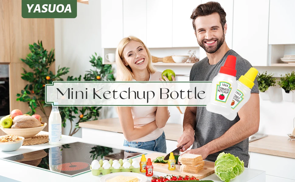Transparent Food Safe PE Bottle Tasty Tomato Ketchup Sauce Squeeze ...