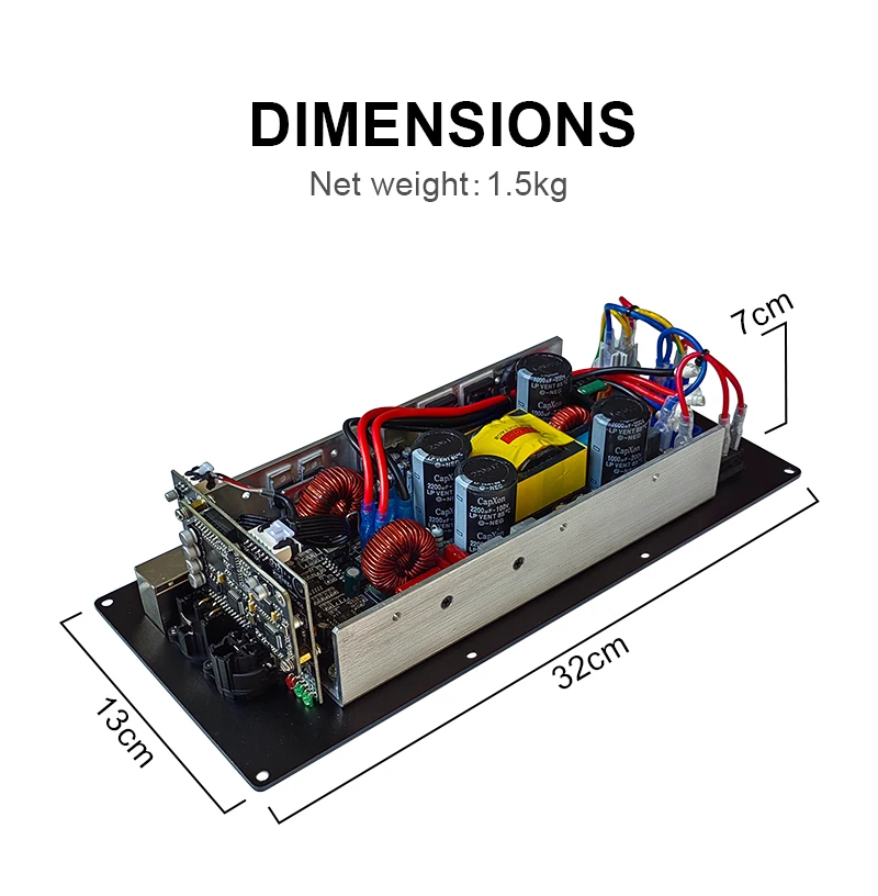 PDA1000+CQ260 1000W 2 Channel Class D Amplifier - OMB Audio