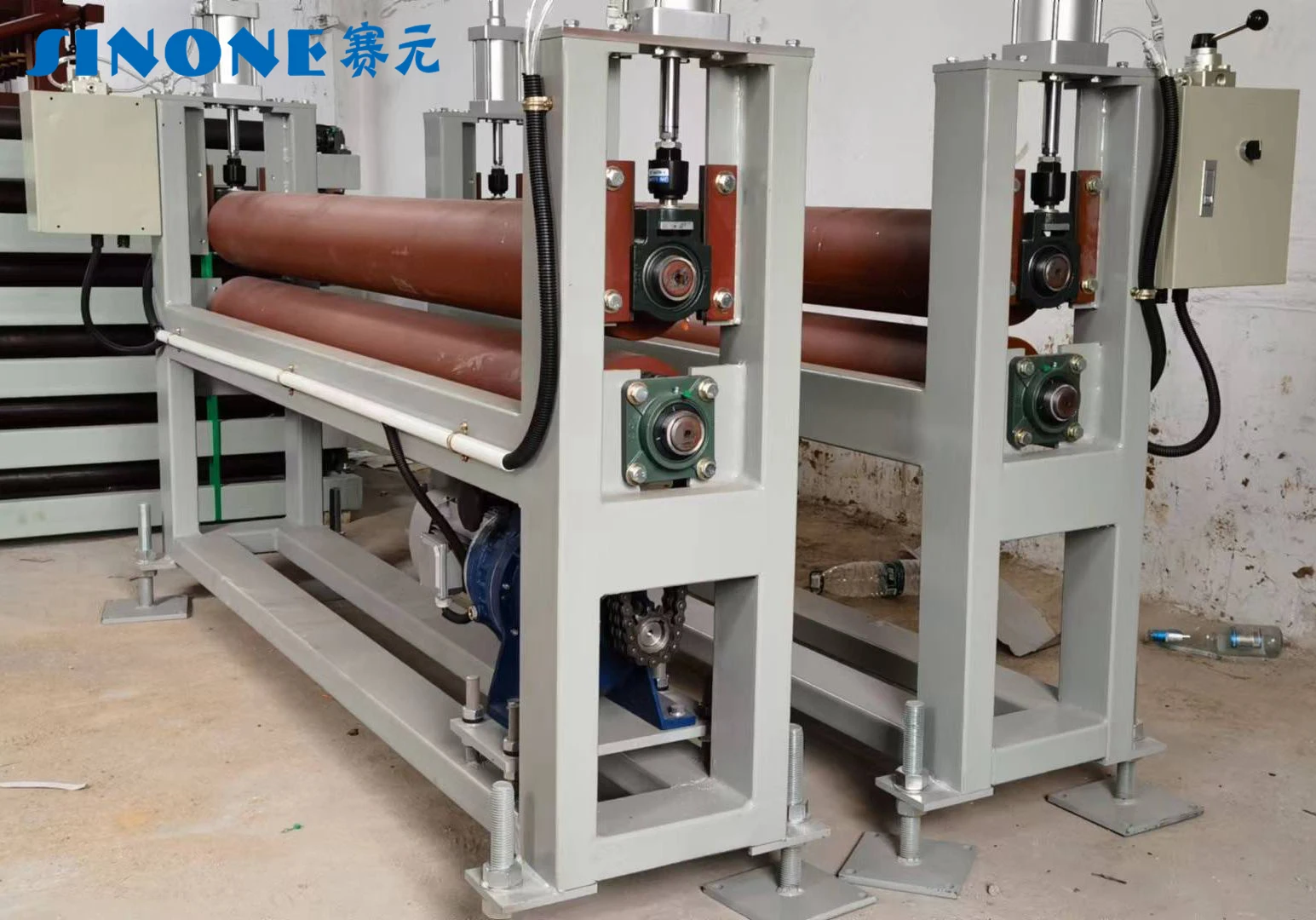 Quartz Stone Pattern Slabs Making Two Roller Pressing Machine Fully ...
