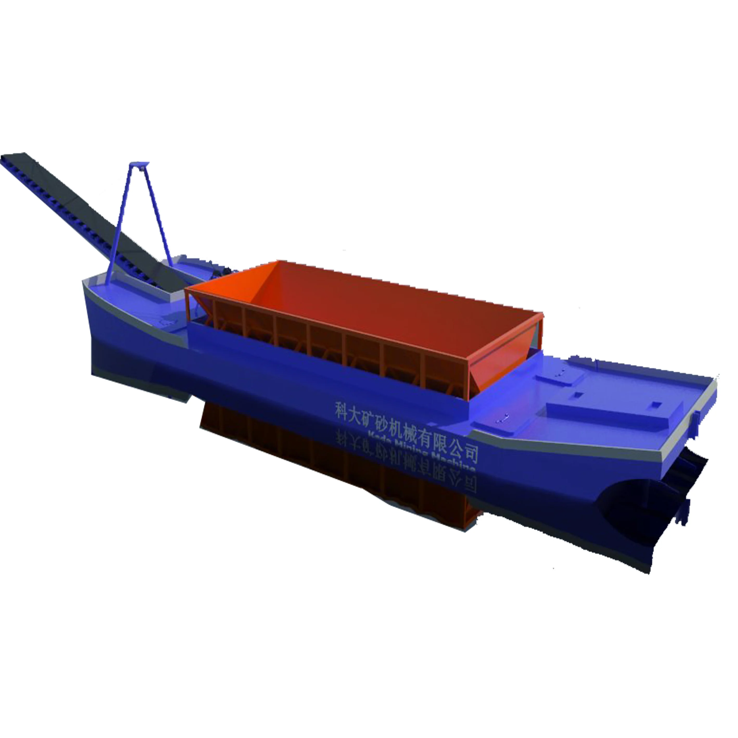 Keda Floating Small Sand Barge Boat Ship for Sale