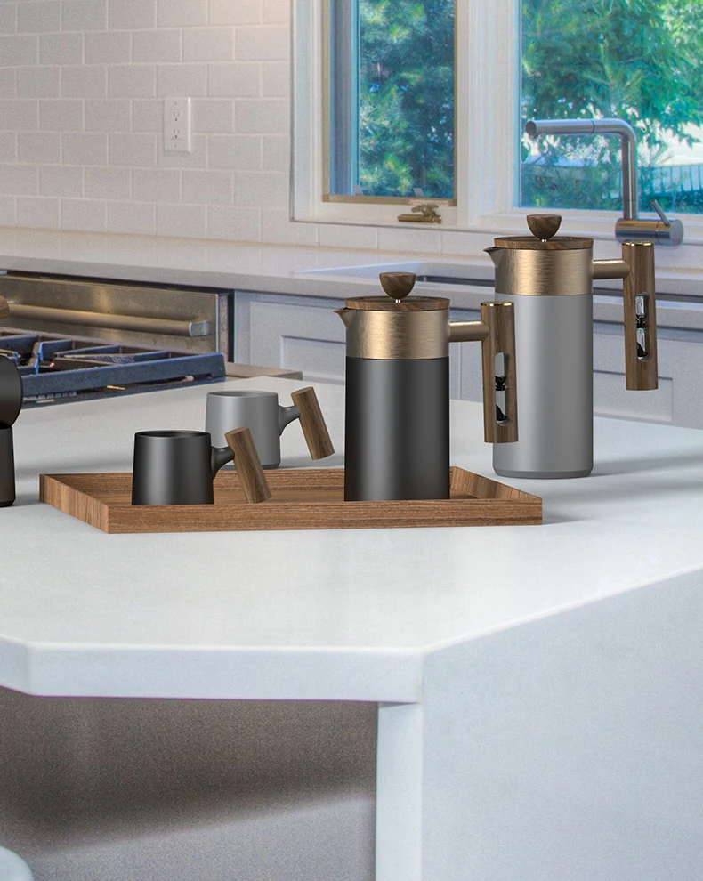 Dhpo Customized Wholesale Ceramic French Press Coffee Maker Porcelain ...